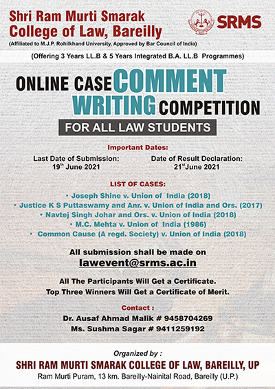 Poster-Comment-Writing | Shri Ram Murti Smarak College of Law